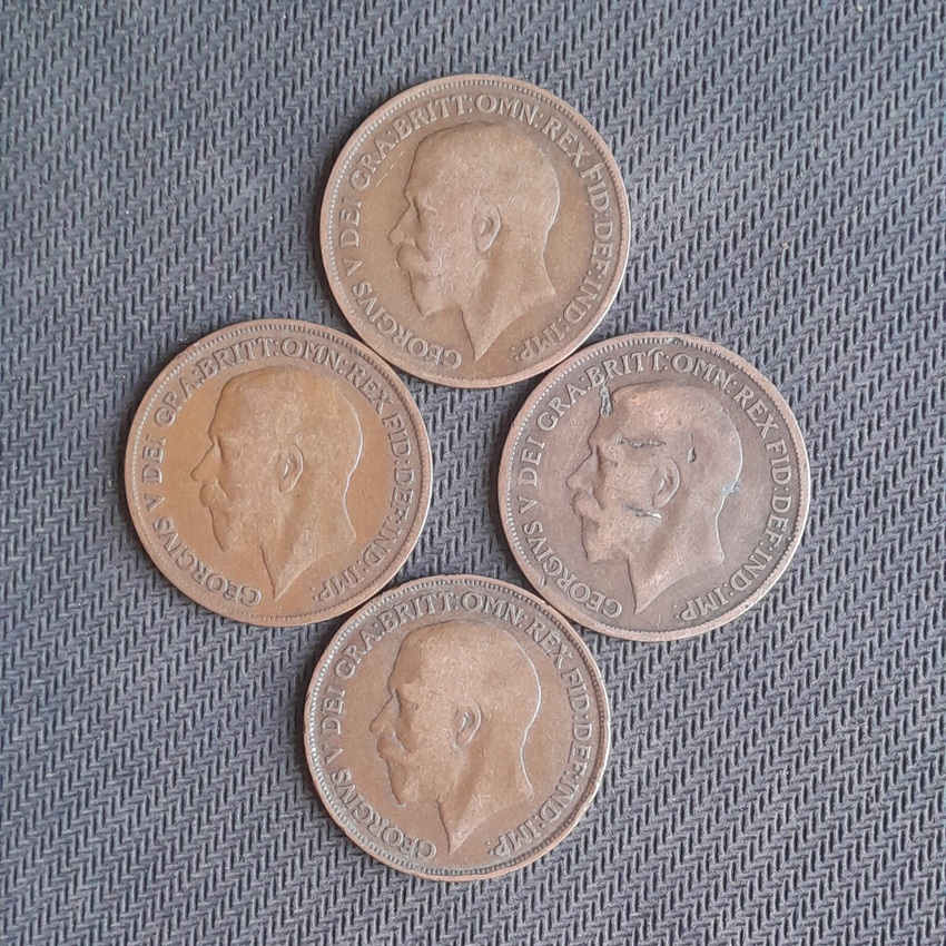 1915 - 1918 UK One Pennies JuggleBee